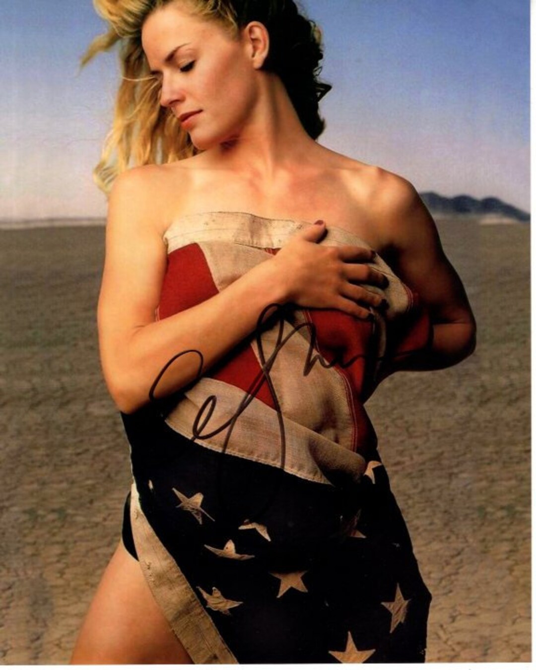 Elisabeth Shue Signed 8x10 American Flag Photo W/ Hologram Coa - Etsy