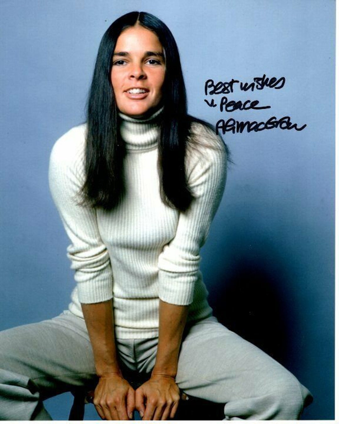Ali Macgraw Signed 8x10 Photo W/ Hologram Coa - Etsy