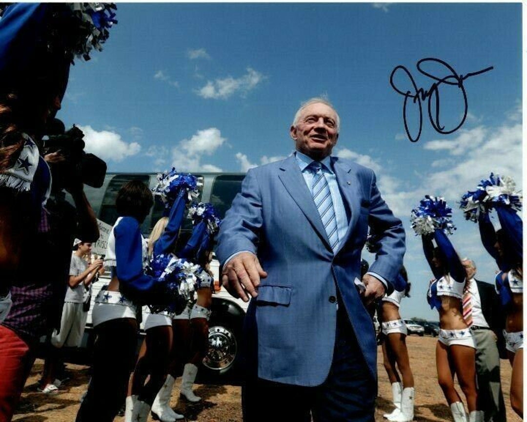 Jerry Jones Signed Nfl Dallas Cowboys Photo W/ Hologram Coa - Etsy