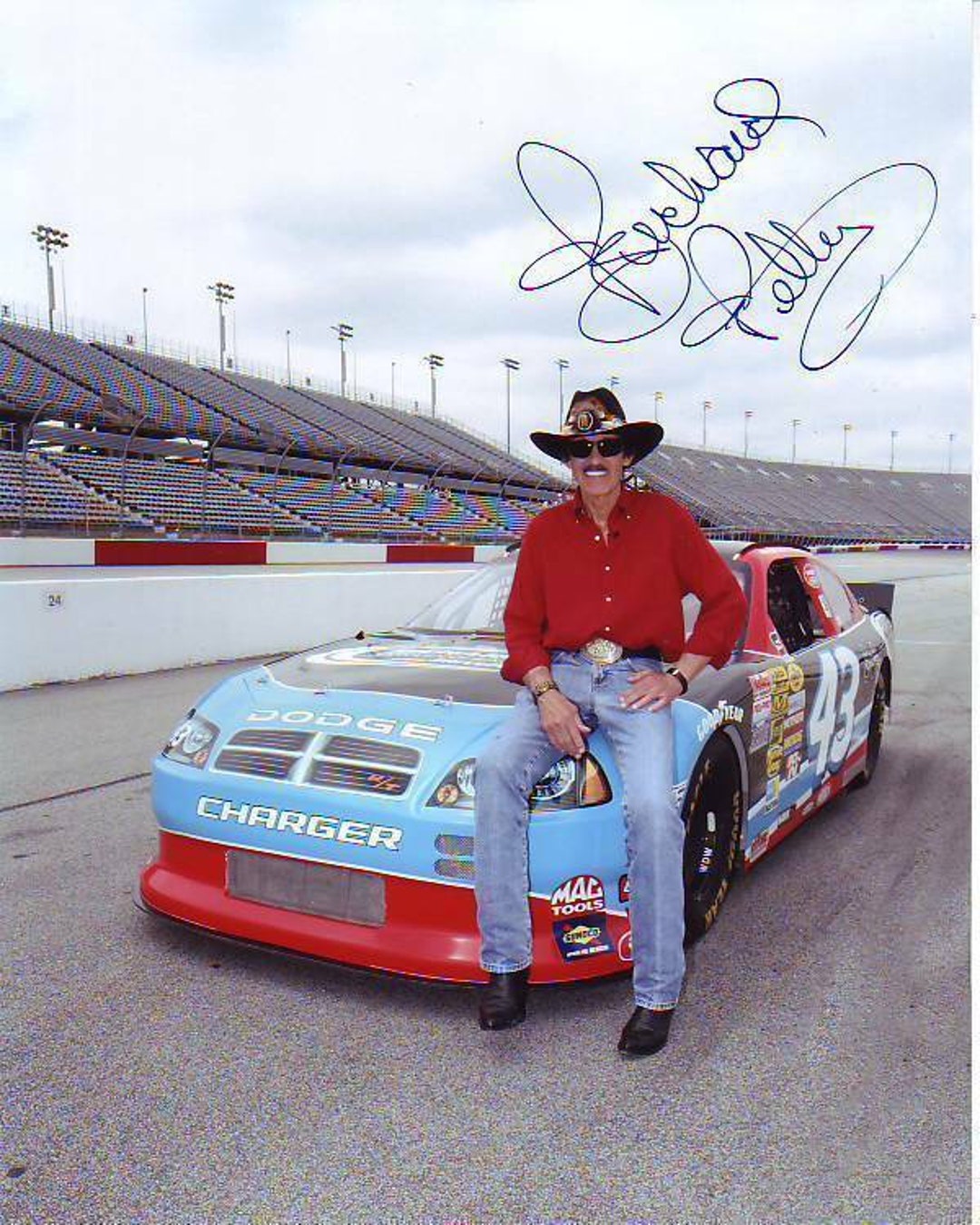 Richard Petty Signed Nascar Photo W/ Hologram Coa - Etsy
