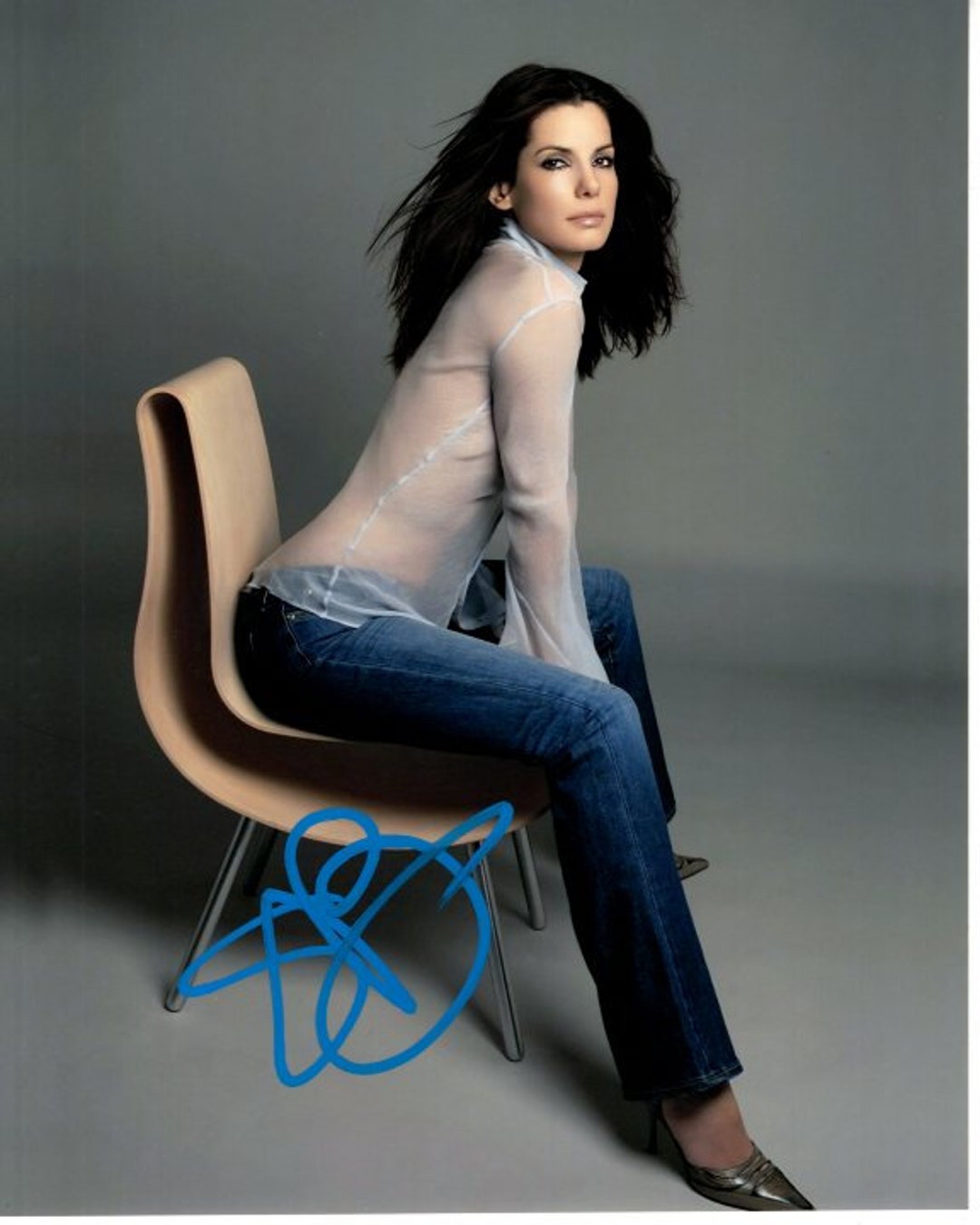 Sandra Bullock Signed 8x10 Photo W Hologram Coa Etsy 0771