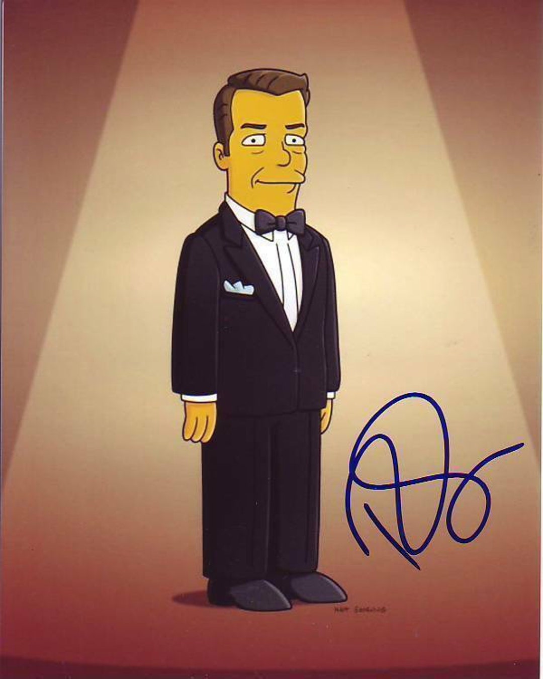 Ricky Gervais Signed the Simpsons Photo W/ Hologram Coa - Etsy