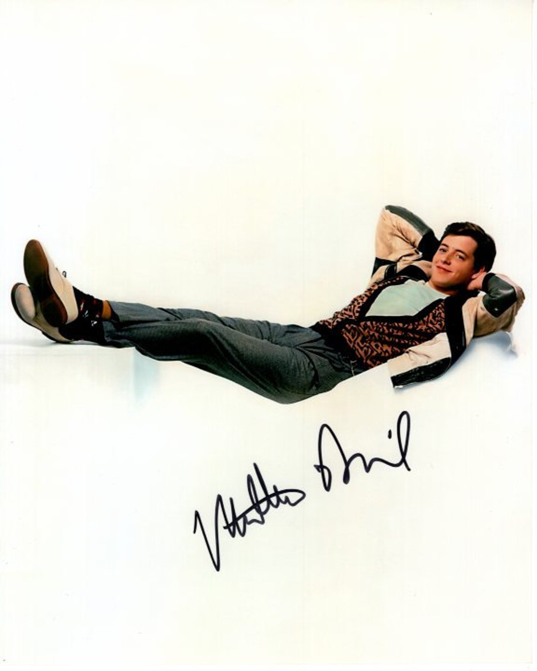 Matthew Broderick Signed 8x10 Ferris Bueller's Day off Photo W ...