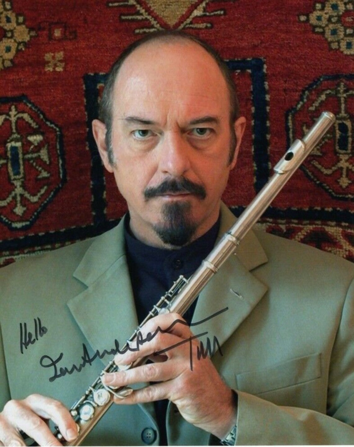 Ian Anderson Signed Jethro Tull Photo W/ Hologram Coa - Etsy