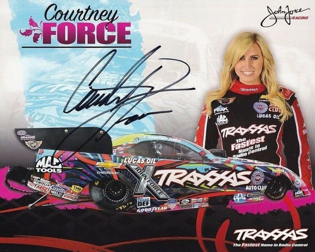 Courtney Force Signed 8x10 NHRA Photo Hero Card W/ Hologram Coa - Etsy