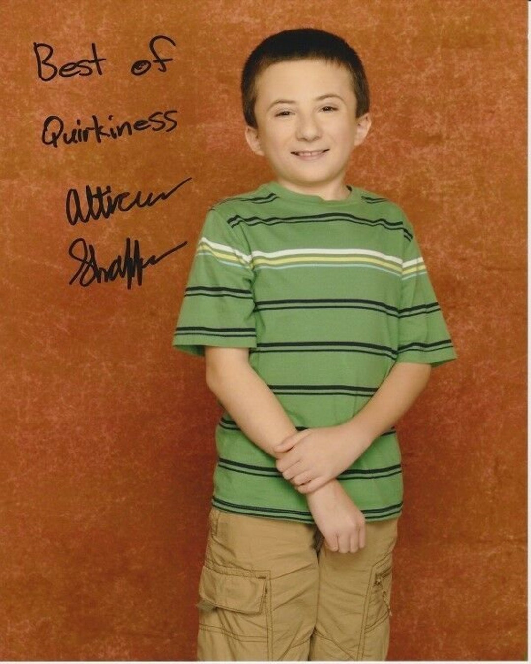 Atticus Shaffer Signed 8x10 the Middle. Photo W/ Hologram Coa - Etsy