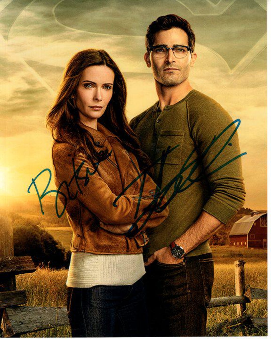 Tyler Hoechlin and Elizabeth Bitsie Tulloch Signed 8x10 Superman & Lois ...
