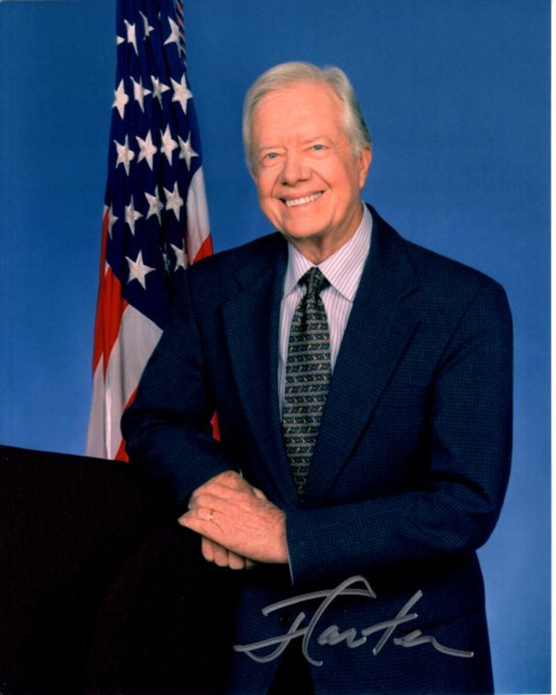 Jimmy Carter Signed Photo W/ Hologram Coa - Etsy
