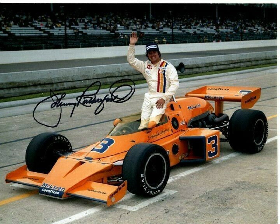 Johnny Rutherford Signed Photo W/ Hologram Coa - Etsy