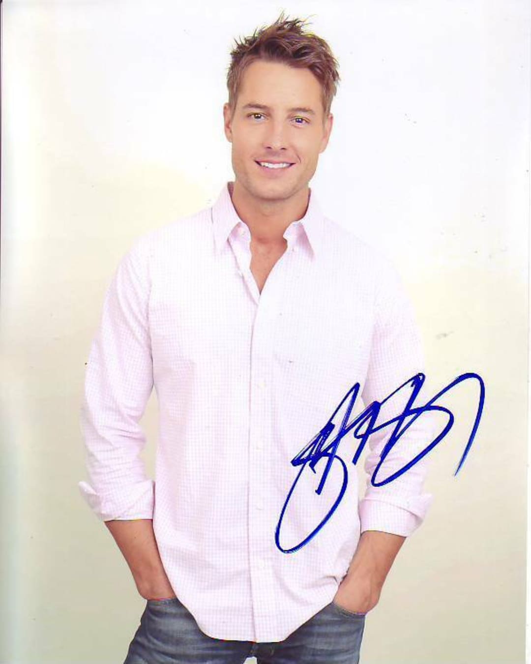 Justin Hartley Signed Photo W/ Hologram Coa - Etsy
