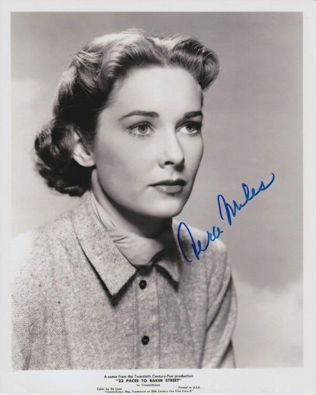Vera Miles Signed 8x10 23 Paces to Baker Street Photo W/ Hologram Coa ...