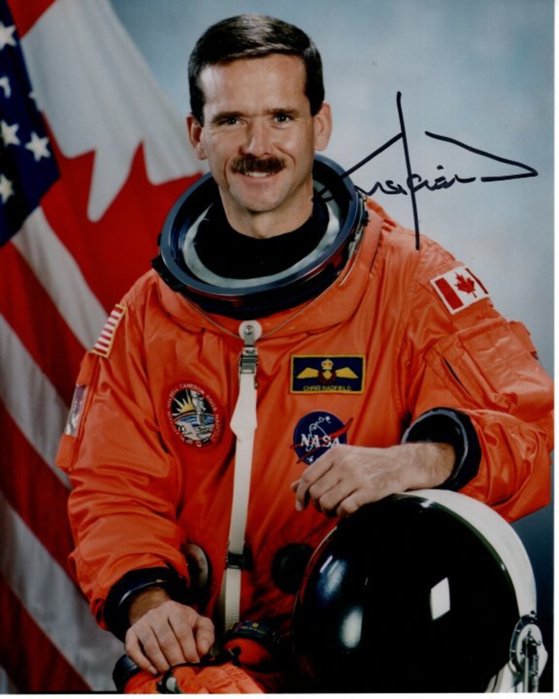 Chris Hadfield Signed 8x10 CSA NASA Astronaut Photo W/ Hologram Coa - Etsy
