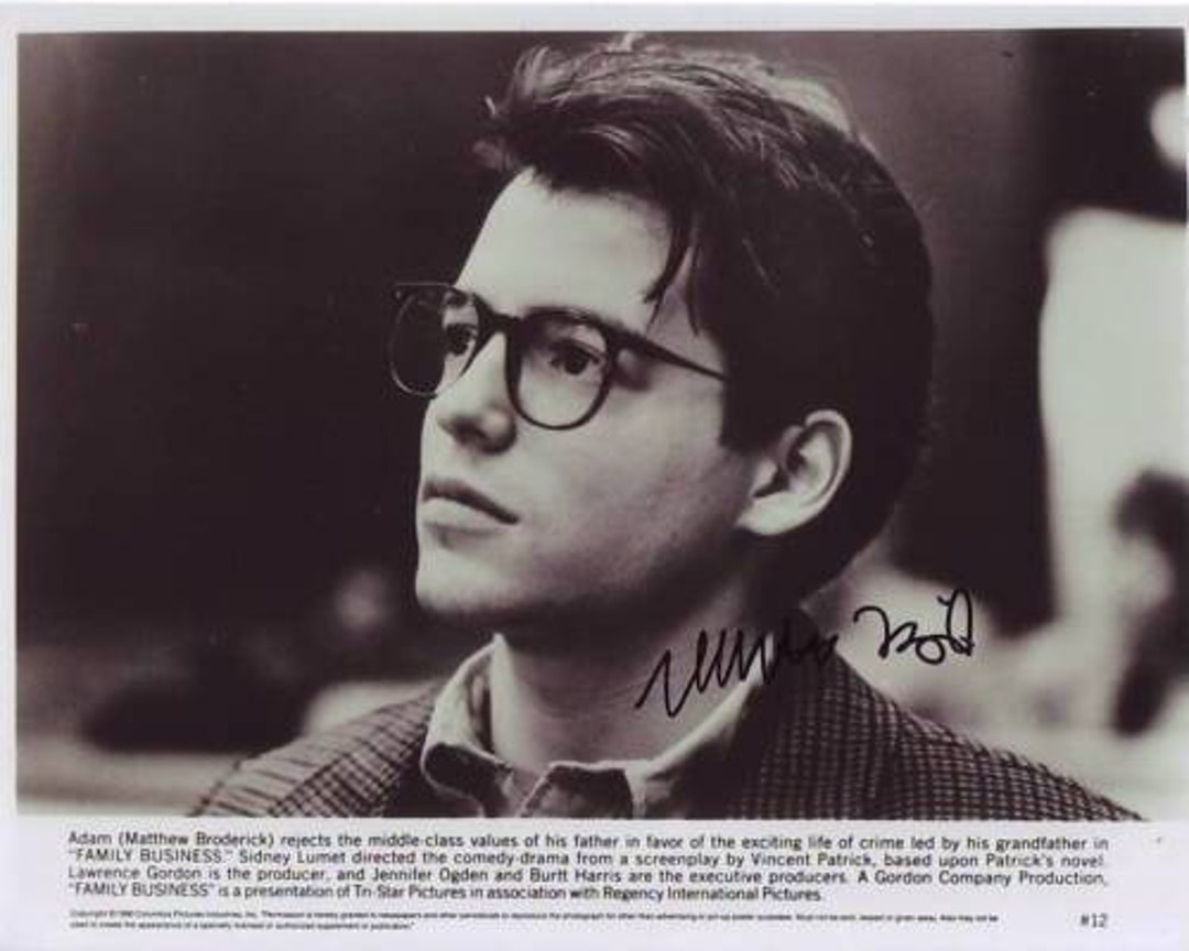 Matthew Broderick Signed 8x10 Family Business Photo W/ Hologram Coa - Etsy