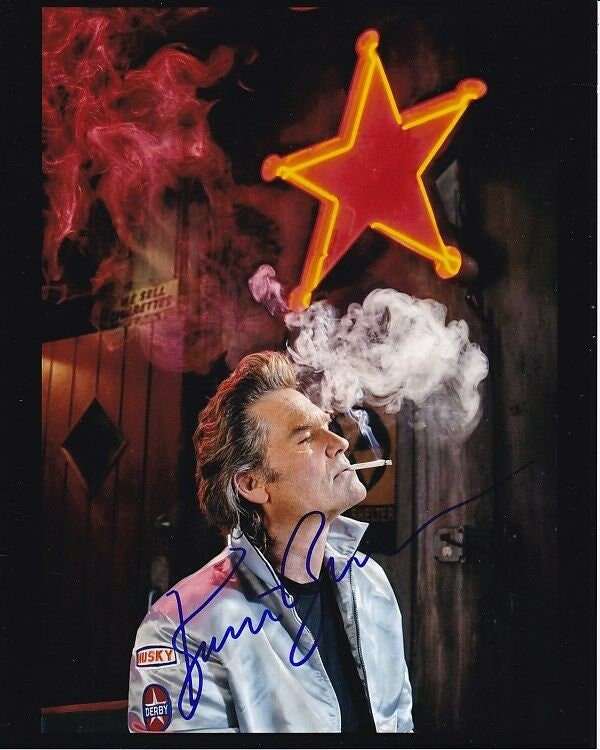 Kurt Russell Signed 8x10 Smoking Photo W/ Hologram Coa - Etsy