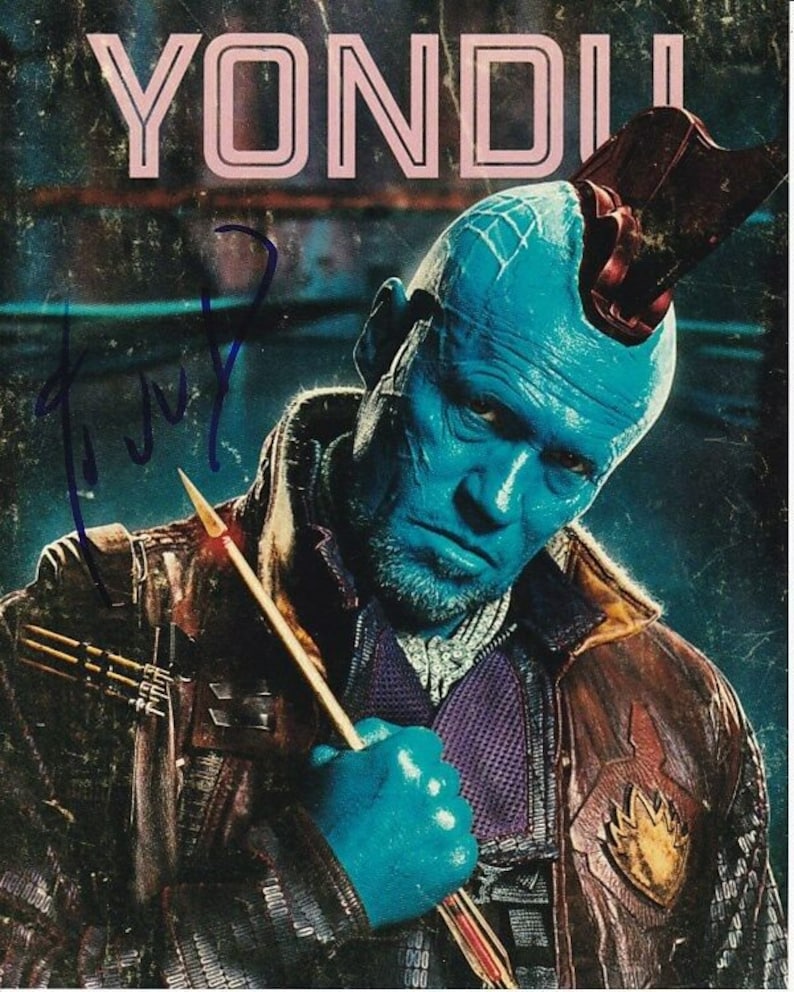 Michael Rooker Signed Guardians of the Galaxy Yondu Photo W/ Hologram ...