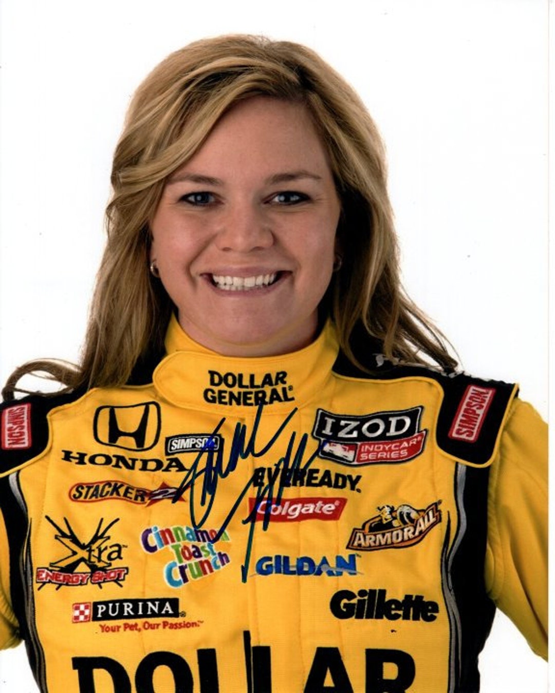 Sarah Fisher Signed 8x10 Indy Race Car Driver Photo W/ Hologram COA - Etsy