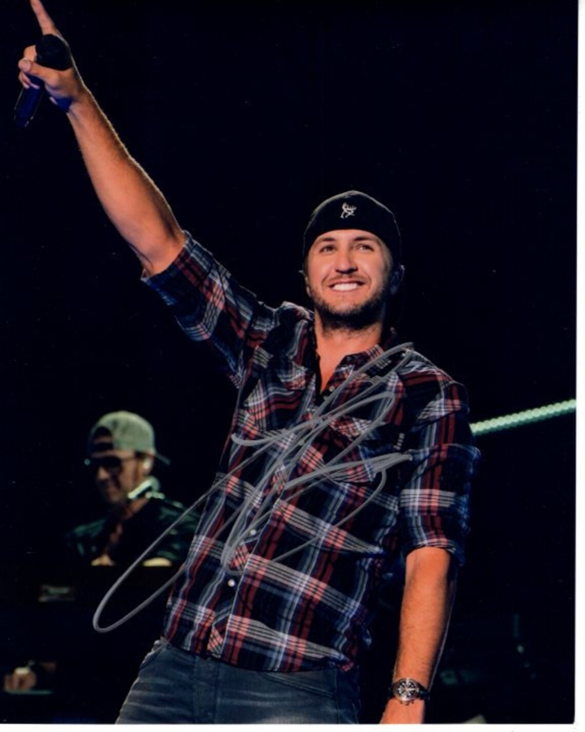 Luke Bryan Signed 8x10 Concert Photo W/ Hologram Coa - Etsy