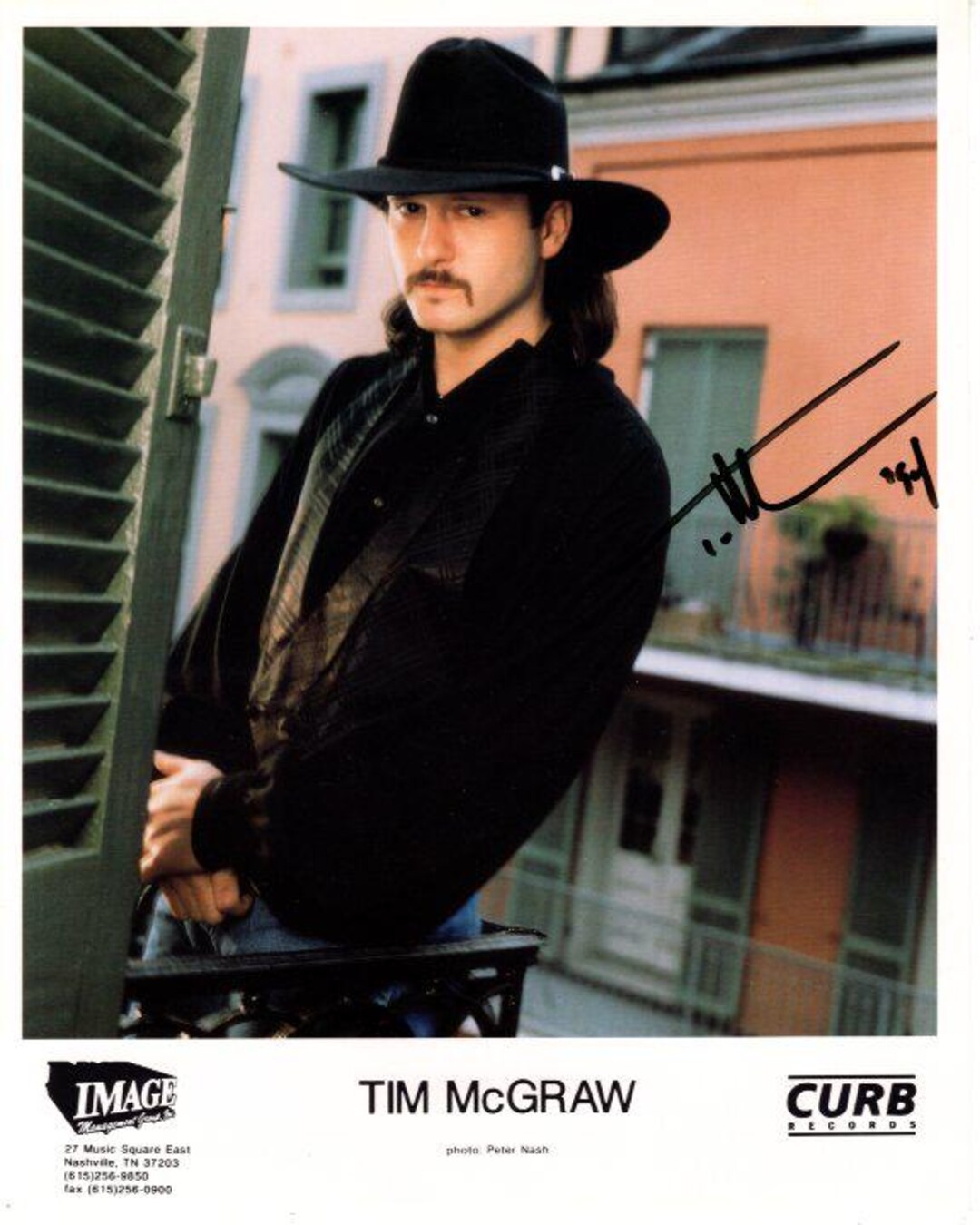 Tim Mcgraw Signed 8x10 Agency Photo W/ Hologram Coa DATED - Etsy