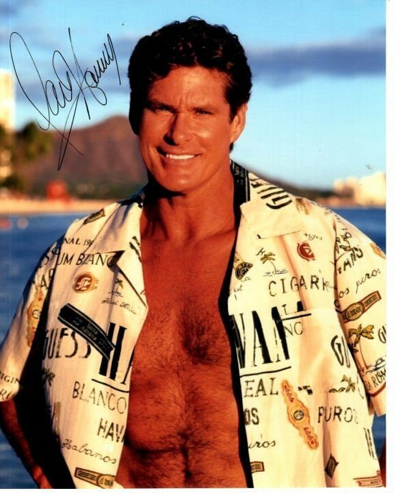 David Hasselhoff Signed Baywatch Mitch Buchannon Photo W/ | Etsy