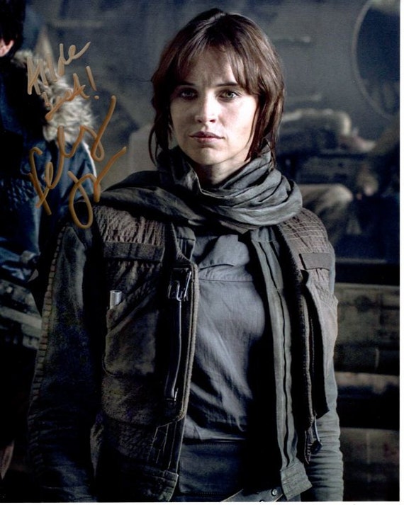 Felicity Jones Signed 8x10 Star Wars Rogue One Jyn Erso Photo | Etsy