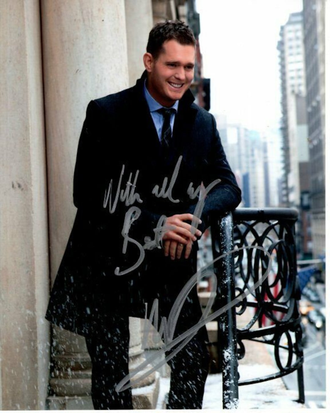 Michael Buble Signed Photo W/ Hologram Coa - Etsy