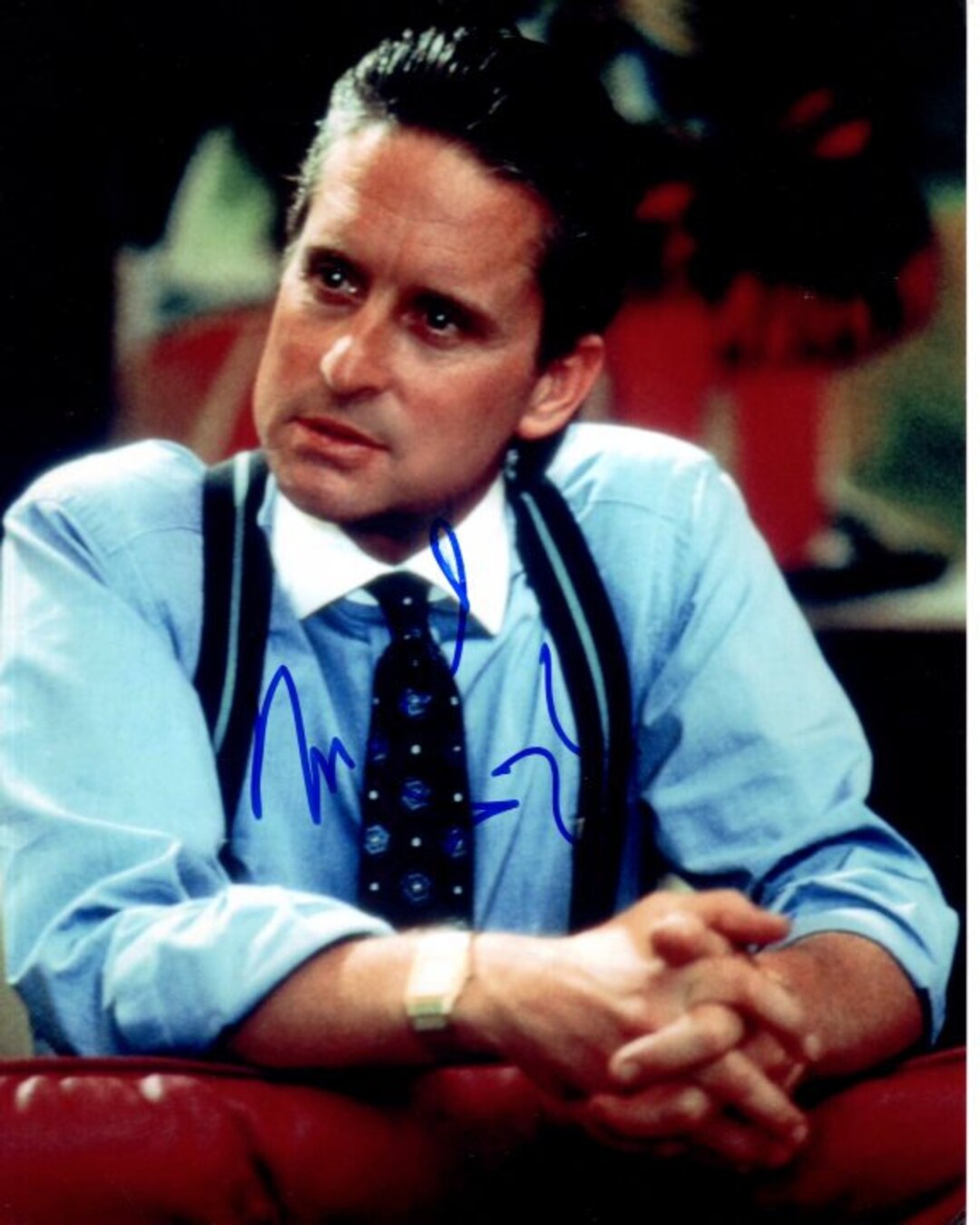 Michael Douglas Signed 8x10 Wall Street Gordon Gekko Photo W/ Hologram ...