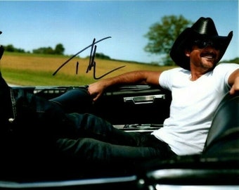 Tim Mcgraw Signed Autographed 8x10 Photo - Etsy