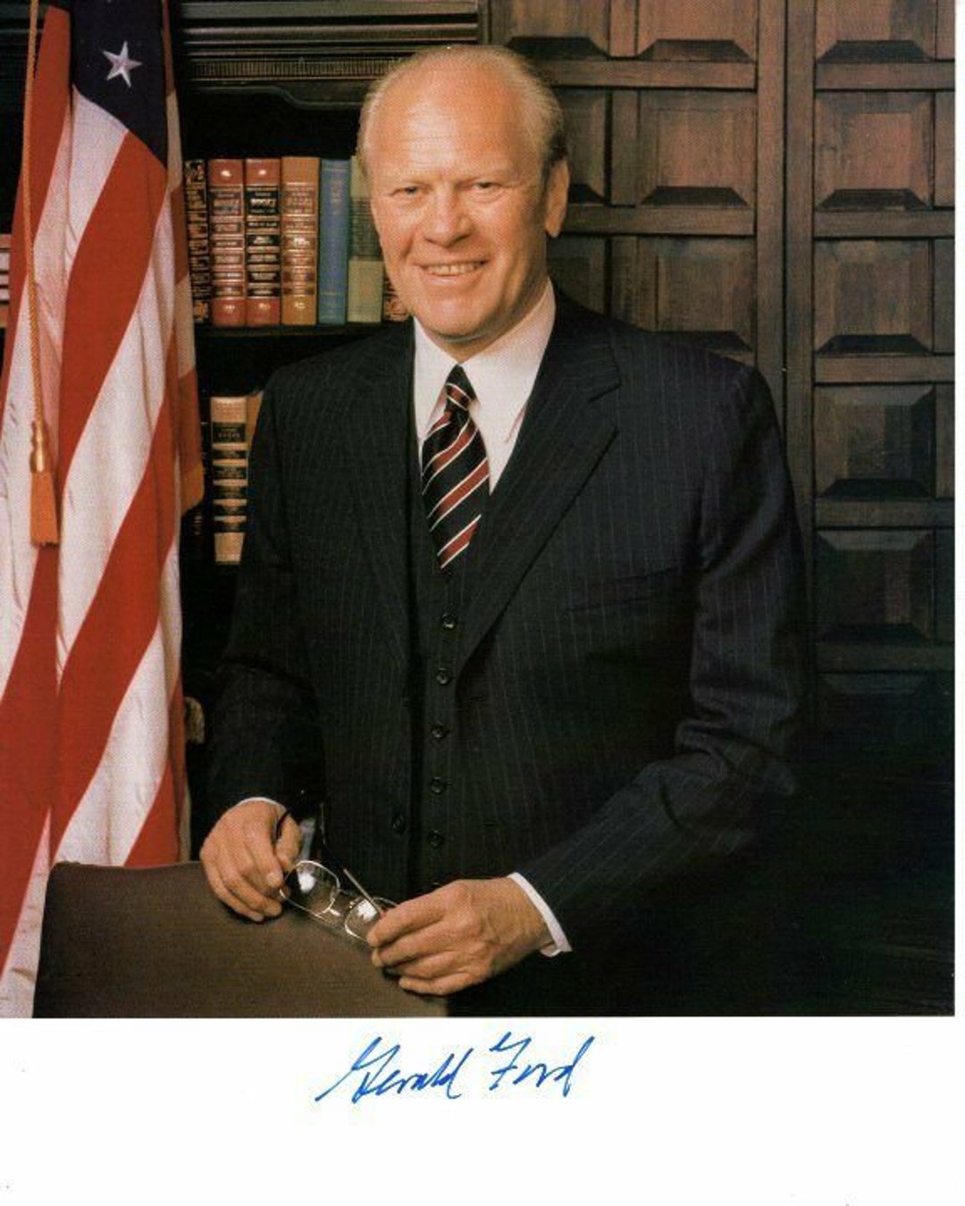 Gerald Ford Signed 38th President Photo W/ Hologram Coa - Etsy