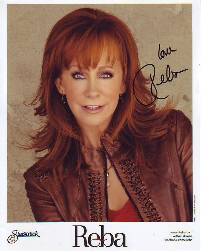Reba Mcentire Signed 8x10 Photo W/ Hologram Coa - Etsy