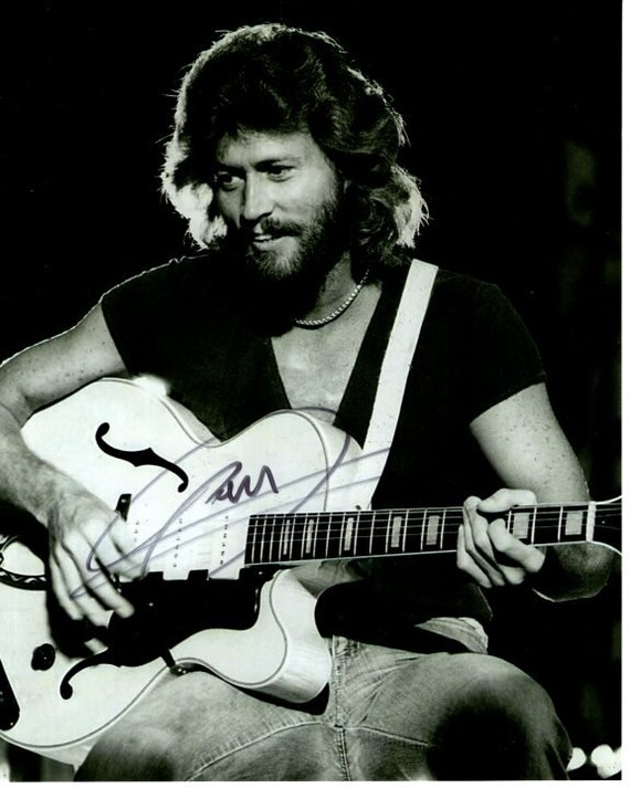 Barry Gibb Signed 8x10 Photo W/ Hologram Coa | Etsy