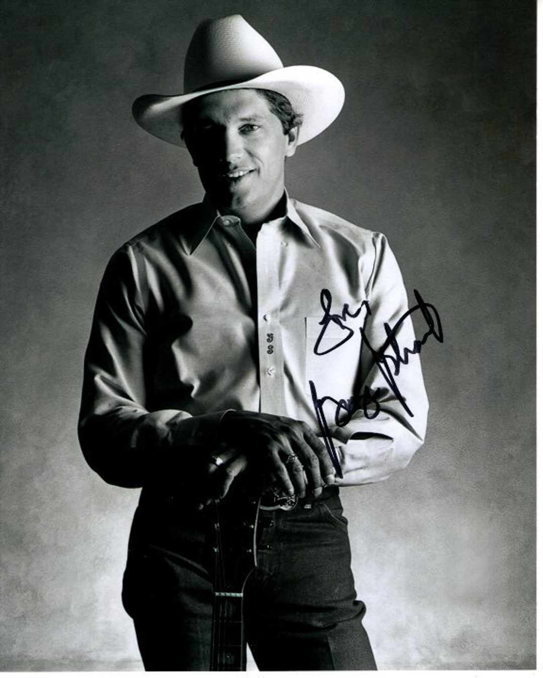 George Strait Signed 8x10 Photo W/ Hologram Coa - Etsy