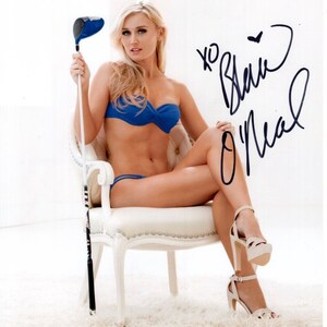 Blair O'neal Signed 8x10 Sexy Bikini Golf Photo W/ Hologram Coa LPGA - Etsy