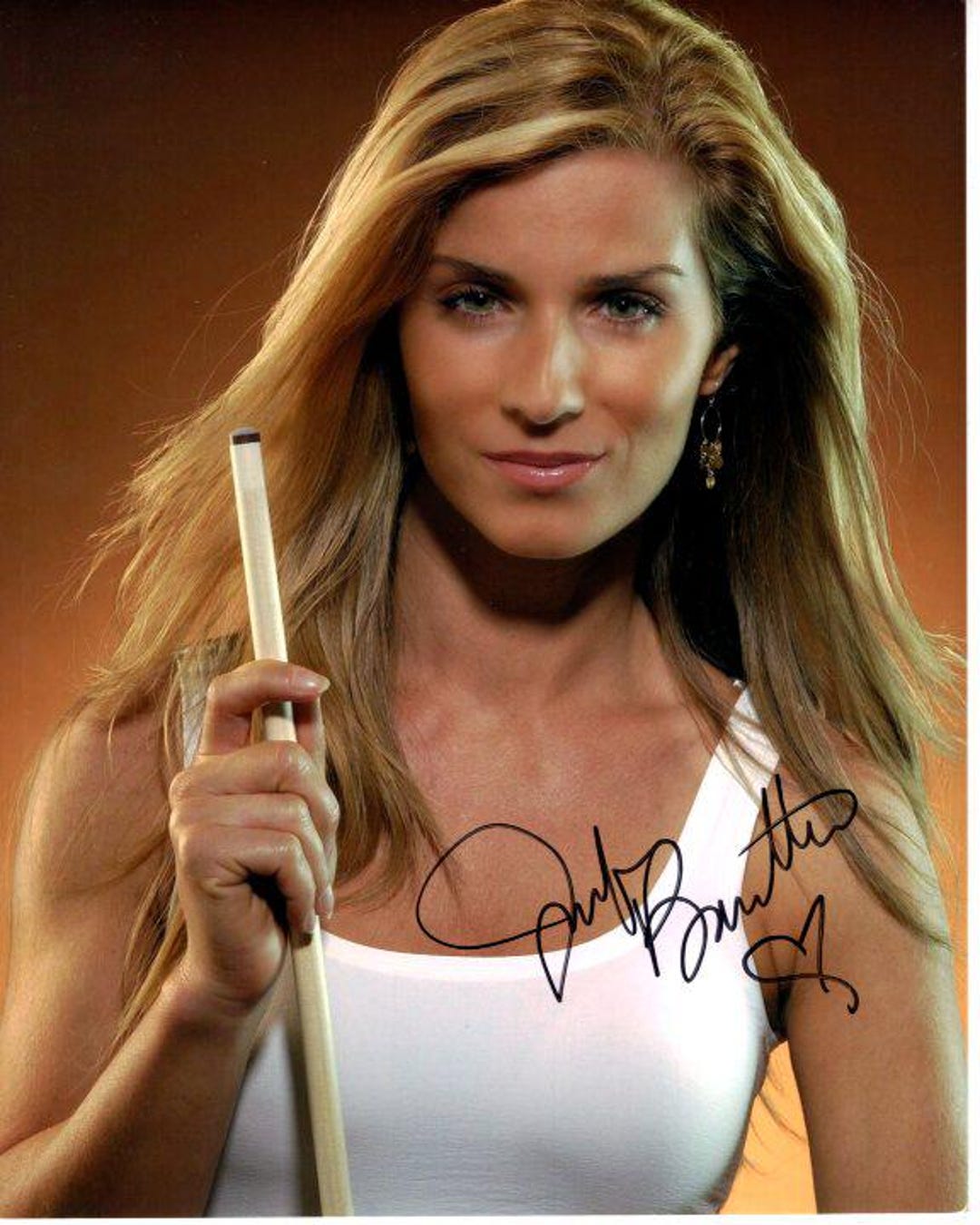 Jennifer Barretta Signed Autographed 8x10 Pool Billiards Photo W ...