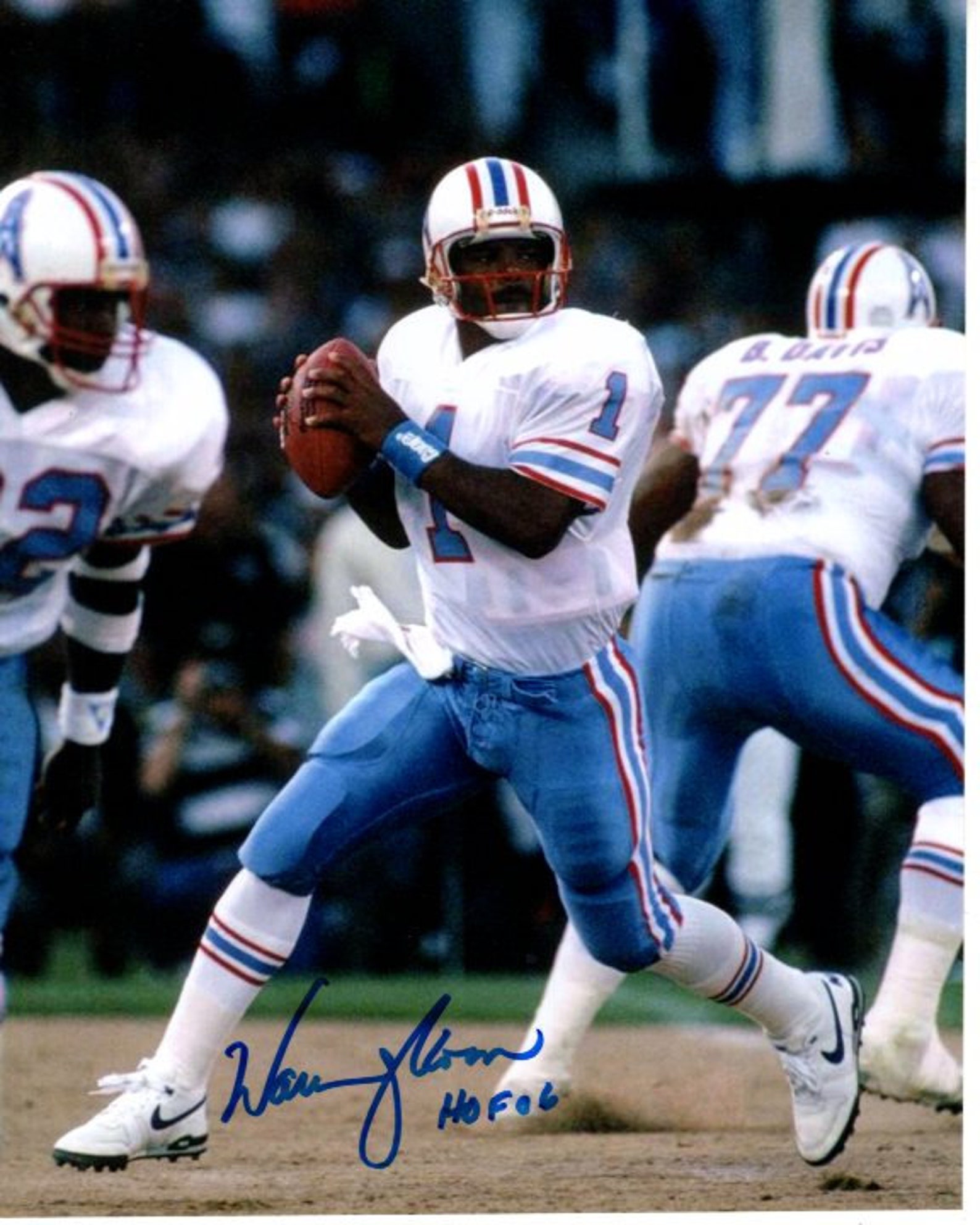 Warren Moon Signed 8x10 NFL Houston Oilers Photo W/ Hologram Coa - Etsy