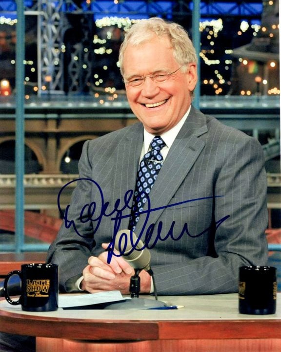 David Letterman Signed 8X10 the Late Show Photo W/ Hologram Coa - Etsy