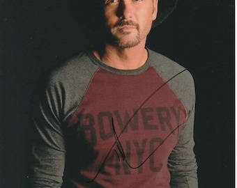 Tim Mcgraw Signed Autographed 8x10 Photo - Etsy