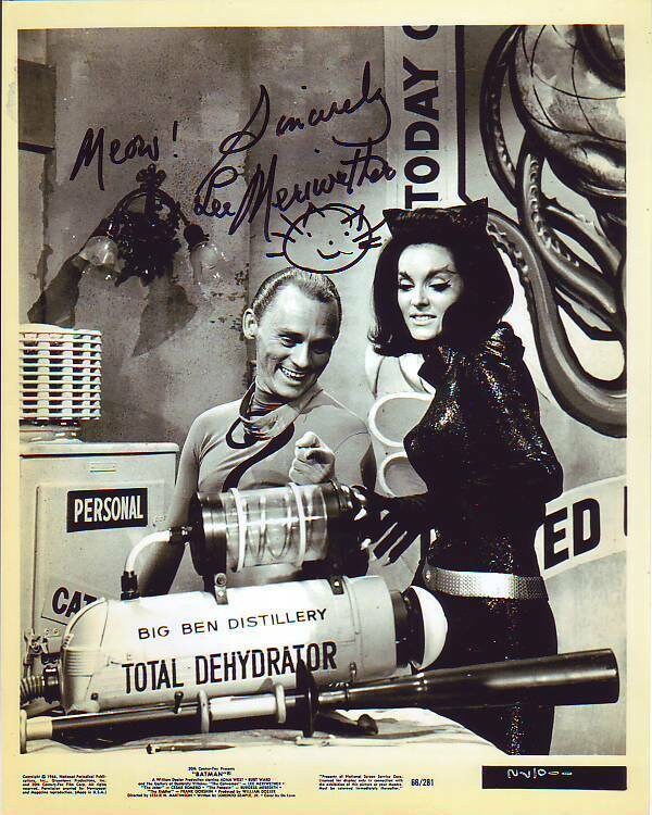 Lee Meriwether Signed Catwoman W/ Frank Gorshin Photo W/ Hologram Coa ...