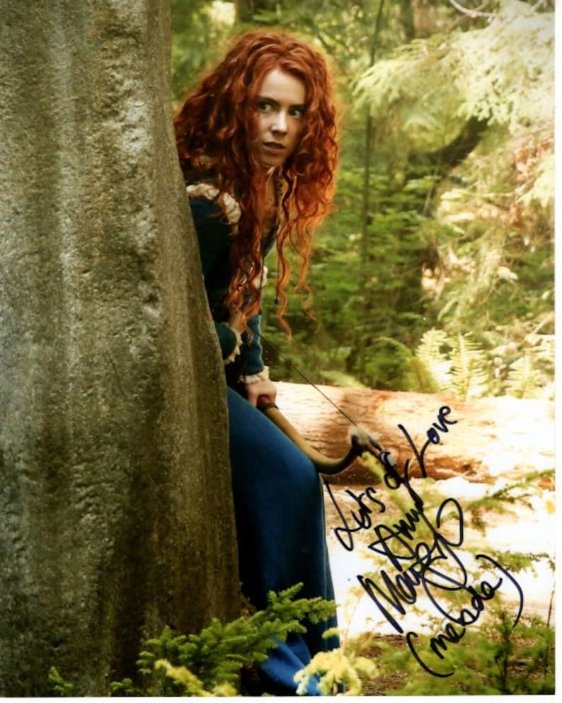 Amy Manson Signed 8x10 Once Upon A Time Merida Photo W/ Hologram Coa - Etsy