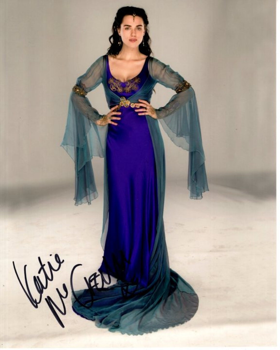 Katie Mcgrath Signed 8x10 Merlin Morgana Photo W/ Hologram Coa - Etsy