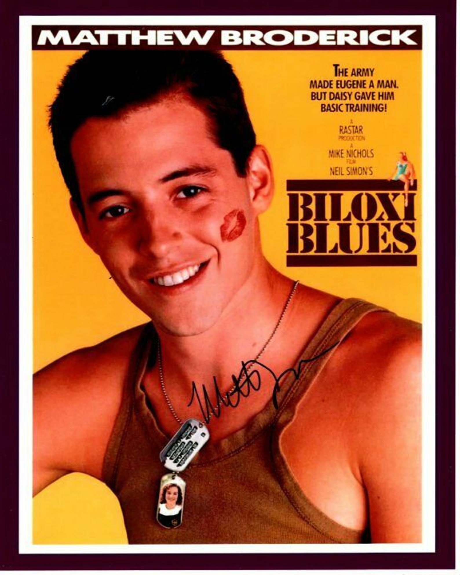 Matthew Broderick Signed 8x10 Biloxi Blues Photo W/ Hologram Coa - Etsy