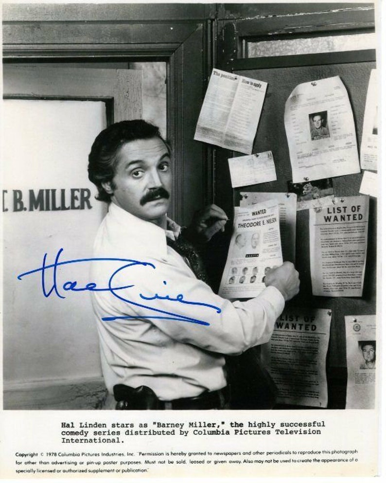 Hal Linden Signed Barney Miller Photo W/ Hologram Coa - Etsy