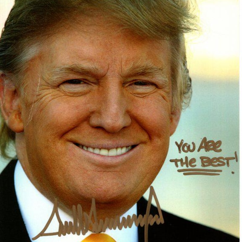 Donald Trump Signed Photo - Etsy