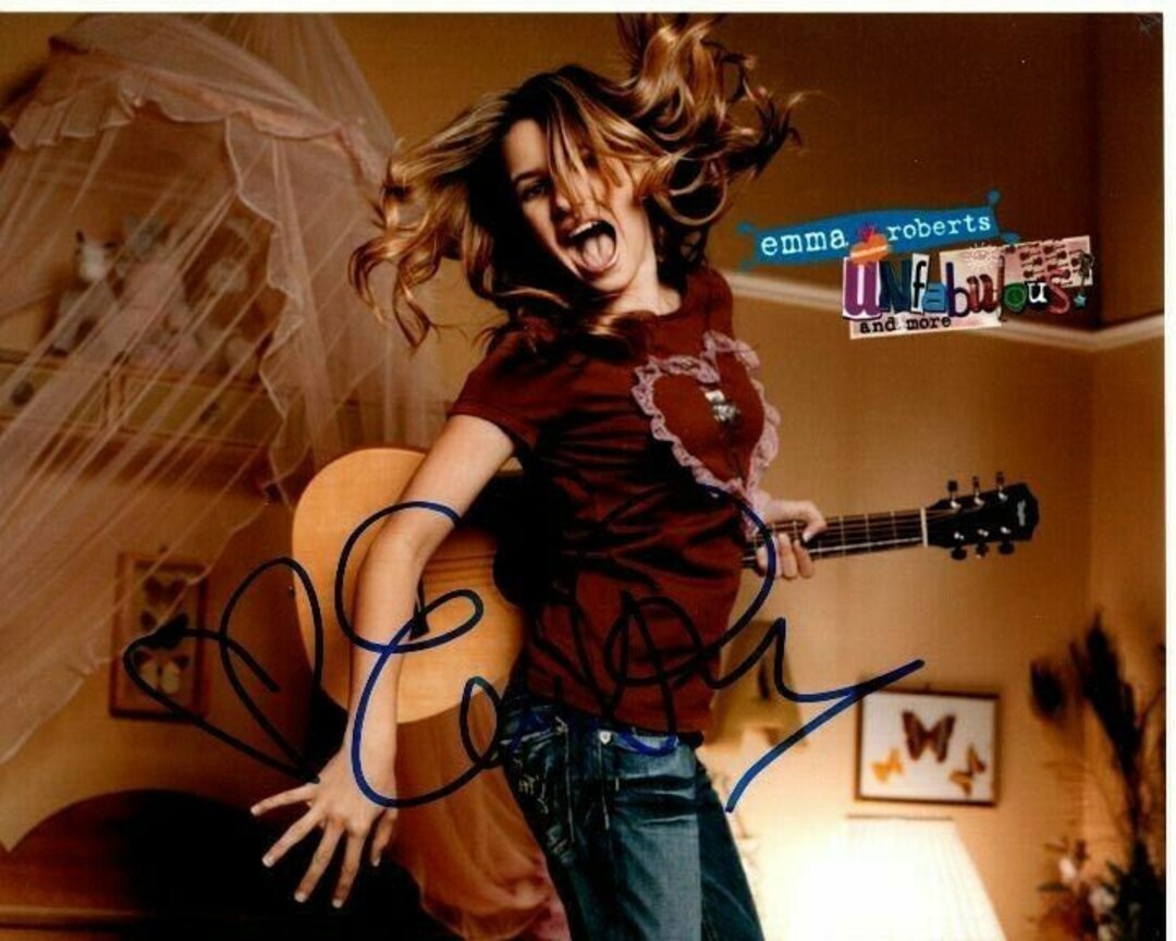 Emma Roberts Signed Photo W/ Hologram Coa - Etsy