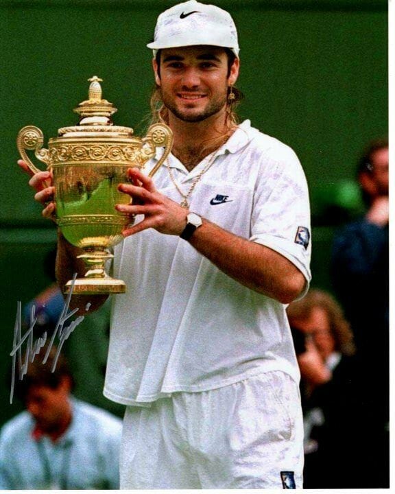 Andre Agassi Signed Tennis Photo W/ Hologram Coa - Etsy