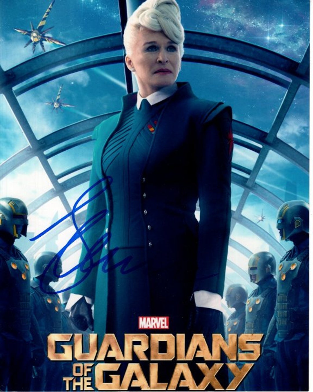 Glenn Close Signed 8x10 Guardians of the Galaxy Nova Prime Photo W ...