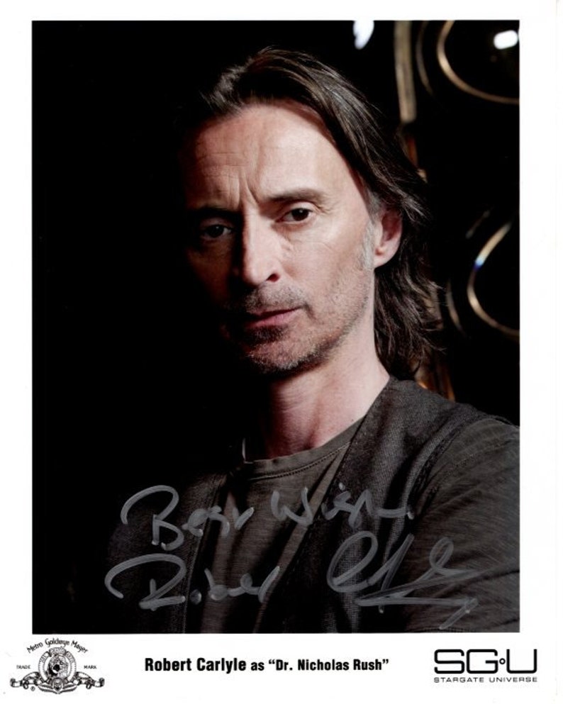 Robert Carlyle Signed 8x10 SGU Stargate Universe Dr. Nicholas Rush ...