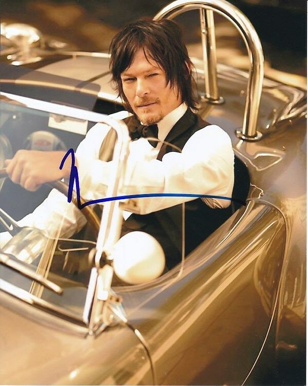 Norman Reedus Signed 8x10 Photo W/ Hologram Coa - Etsy