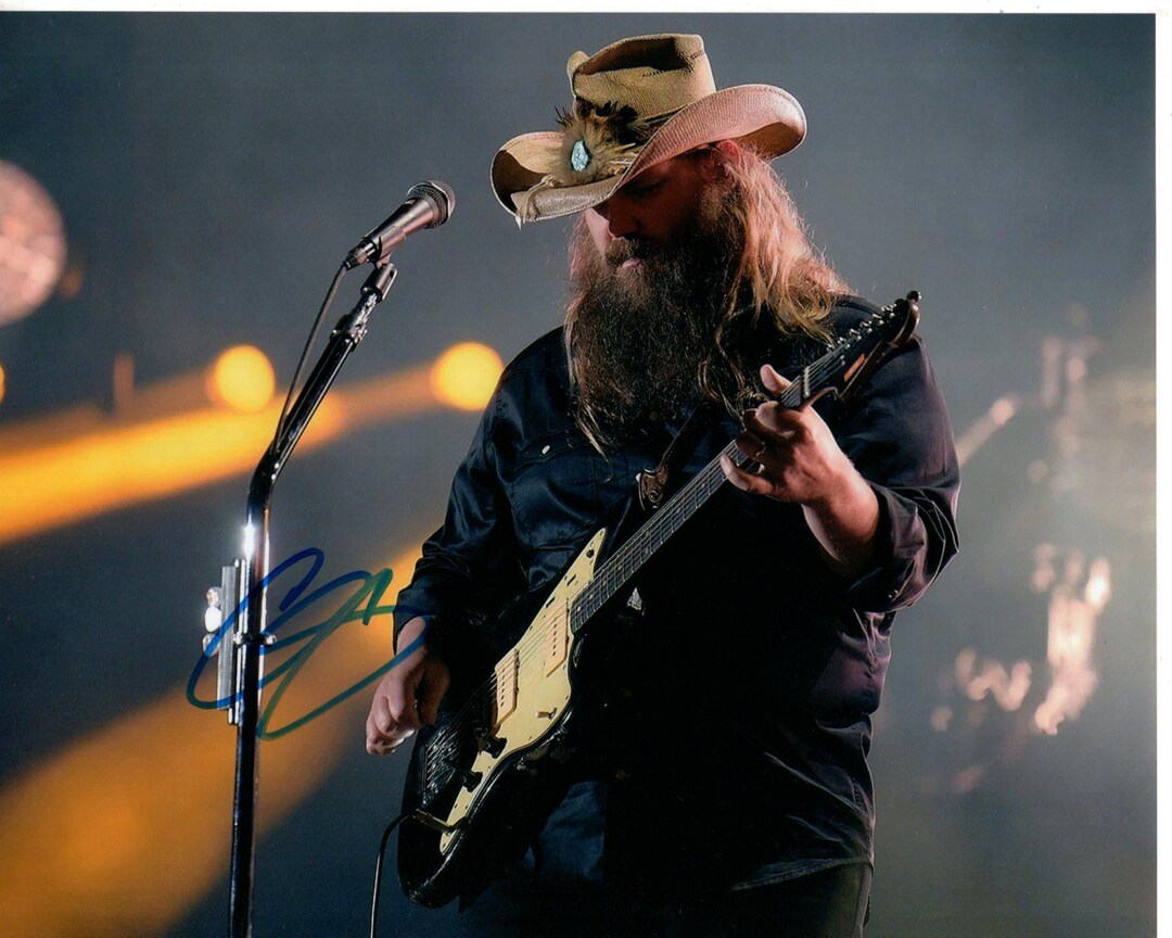Chris Stapleton Signed 8x10 Photo W/ Hologram Coa - Etsy