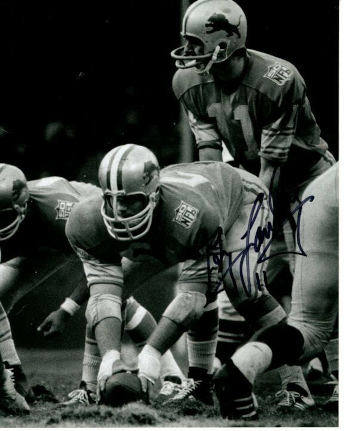 Greg Landry Signed Nfl Detroit Lions Photo W/ Hologram Coa - Etsy
