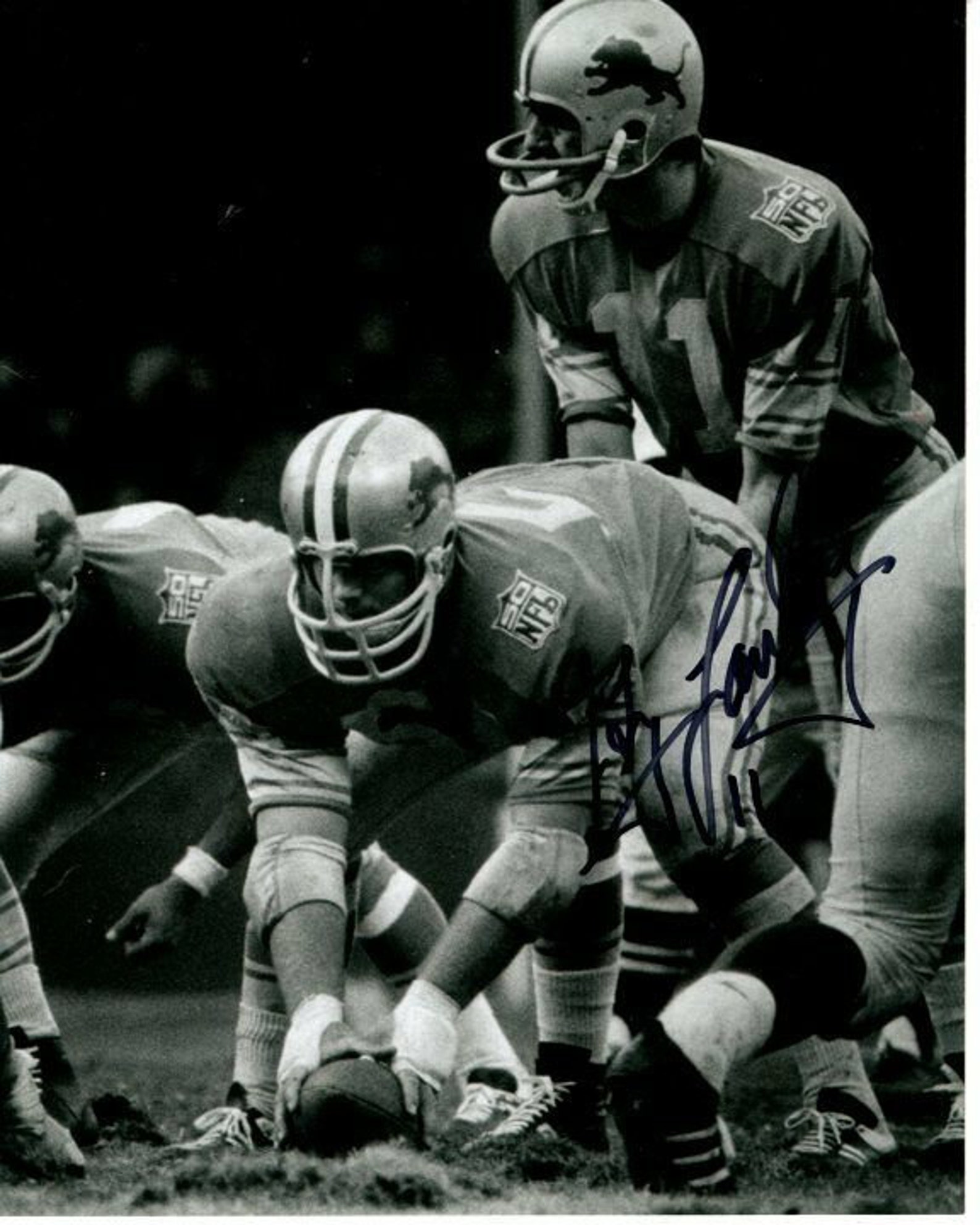 Greg Landry Signed Nfl Detroit Lions Photo W/ Hologram Coa - Etsy